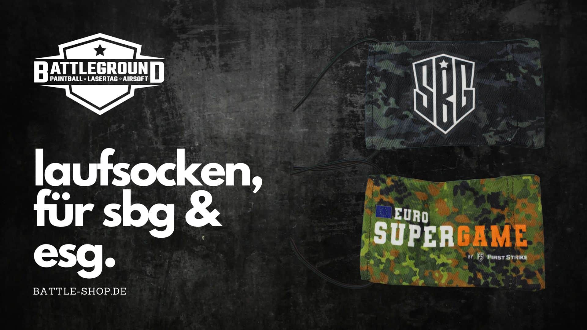 Scenario Big Game Laufsocke » Battleground - Merchandise Shop